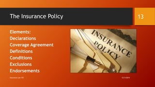 Insurance law 101 | PPTX