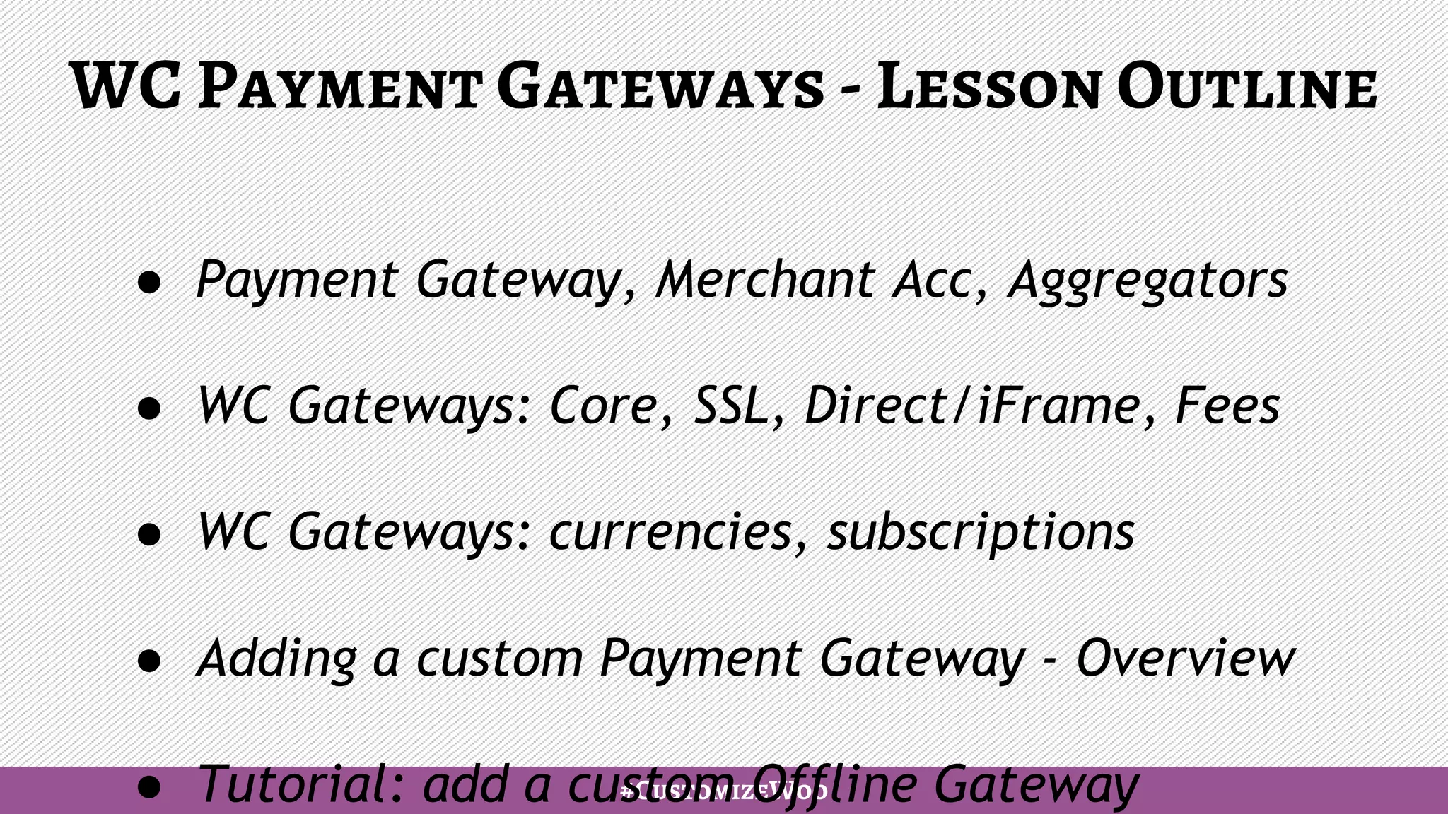 WooCommerce: payment gateways | PPT