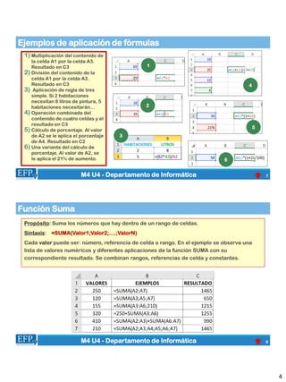 M4 04-calculos en microsoft excel | PDF