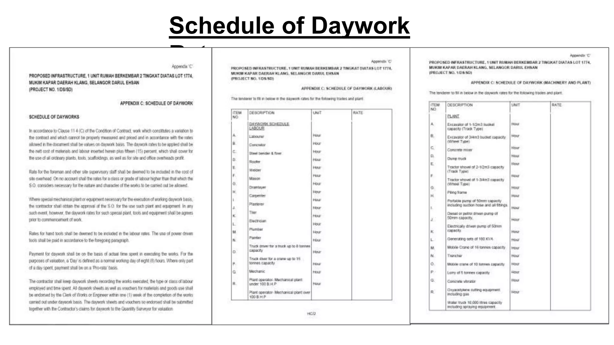 MEASUREMENT TENDER DOCUMENTATION | PPT