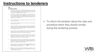 MEASUREMENT TENDER DOCUMENTATION | PPTX