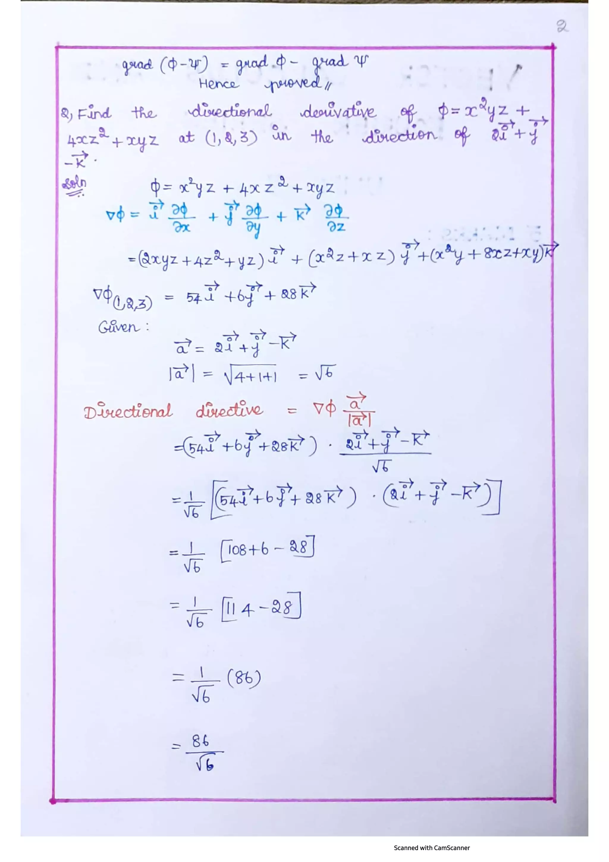 Vector calculus and Fourier Series | PDF