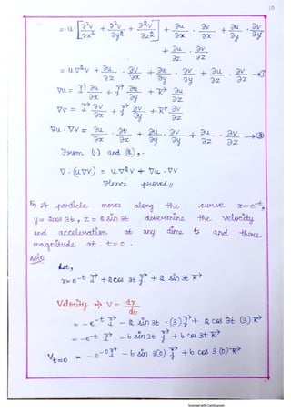 Vector calculus and Fourier Series | PDF
