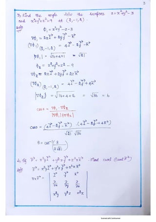 Vector calculus and Fourier Series | PDF