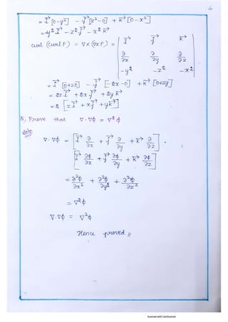Vector calculus and Fourier Series | PDF