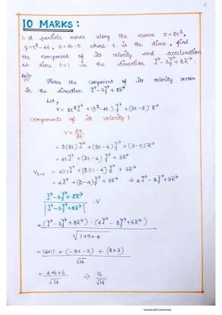 Vector calculus and Fourier Series | PDF