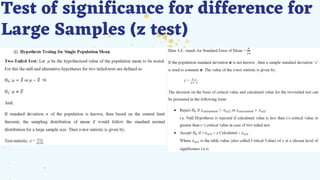 Test of Significance of Large Samples for Mean = µ.pptx