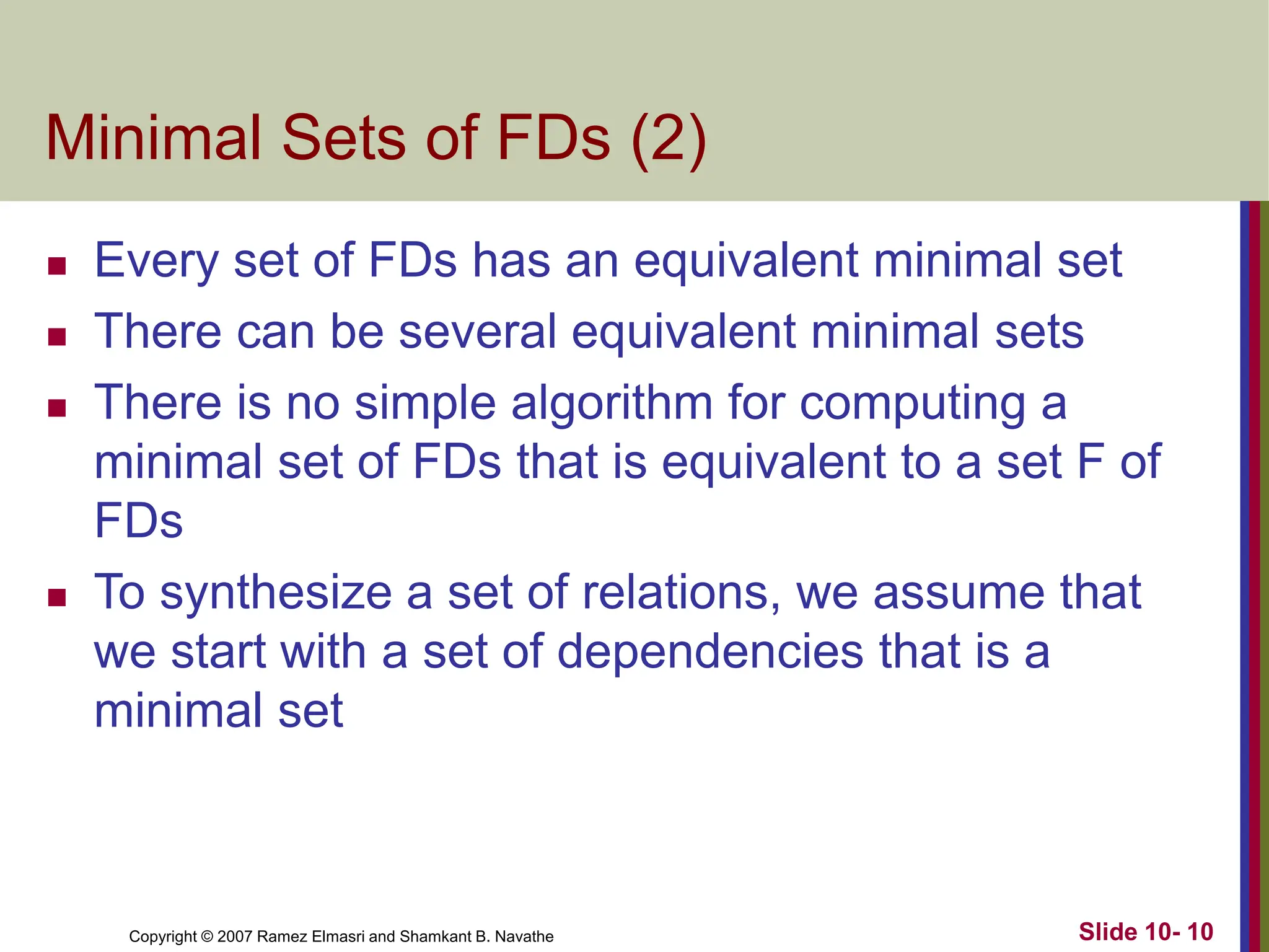 Module 4- Database Management System by Navathe | PPT