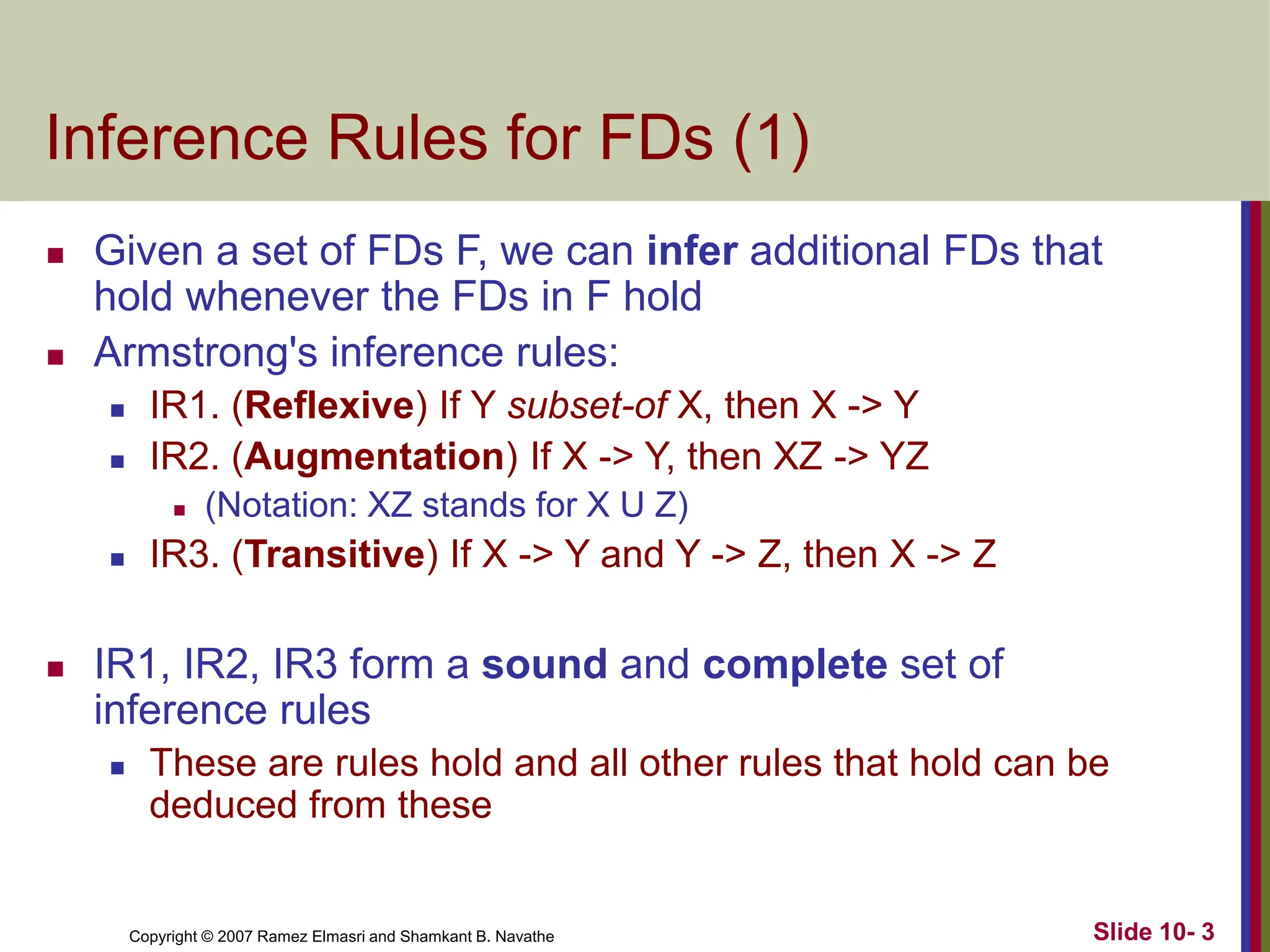 Module 4- Database Management System by Navathe | PPT