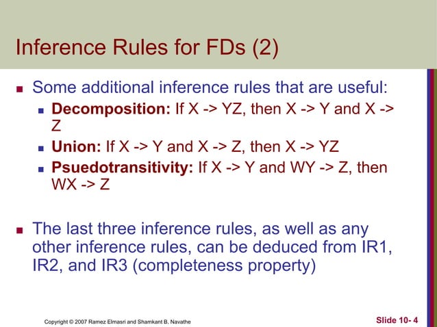 Module 4- Database Management System by Navathe | PPT | Databases | Computer Software and ...