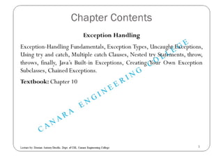 Exception Handling in JAVA | PDF | Programming Languages | Computing