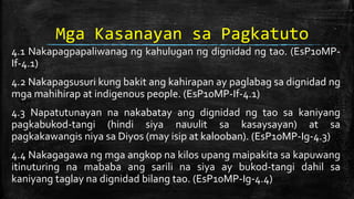 M4-DIGNIDAD.pptx esp aralin esp 4 sa esp | PPTX