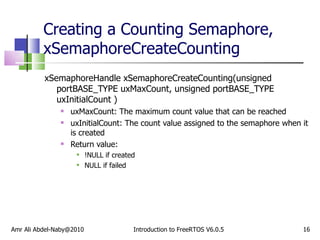 FreeRTOS Course - Semaphore/Mutex Management | PPT | Operating Systems | Computer Software and ...