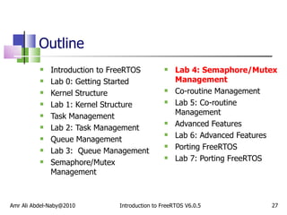 FreeRTOS Course - Semaphore/Mutex Management | PPT | Operating Systems ...