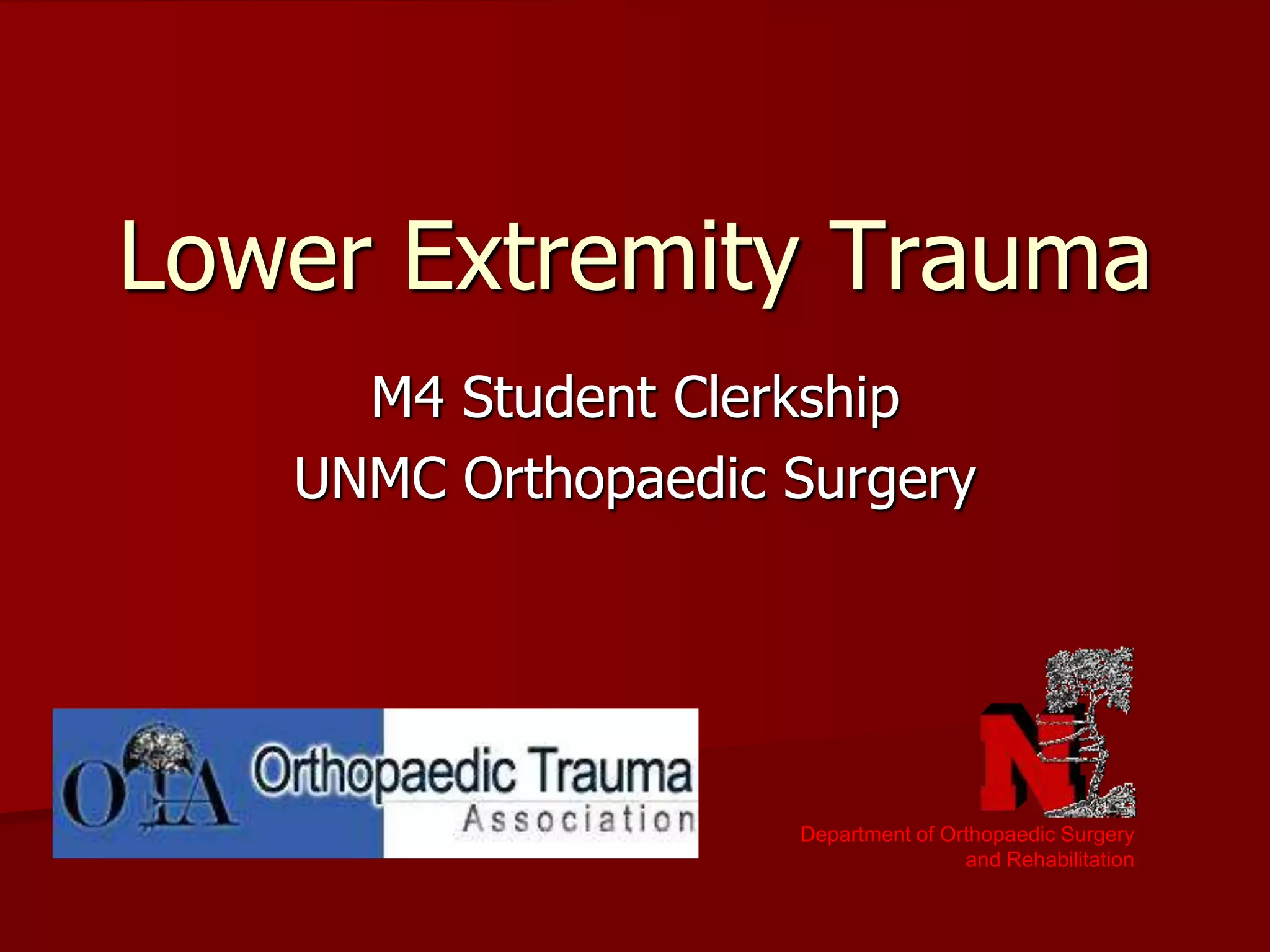 Lower extremity | PPT