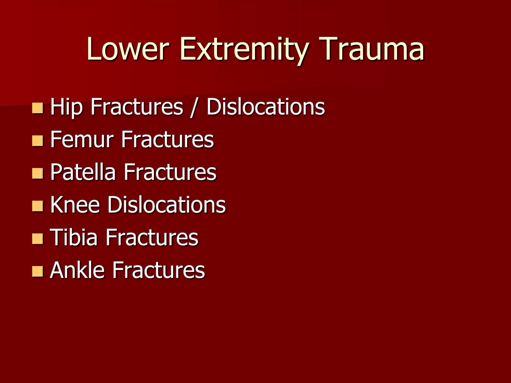 Lower extremity | PPT