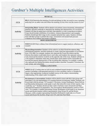 Modified Unit Plan | PDF