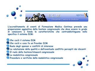 M45 corso per hostess ecm def | PDF