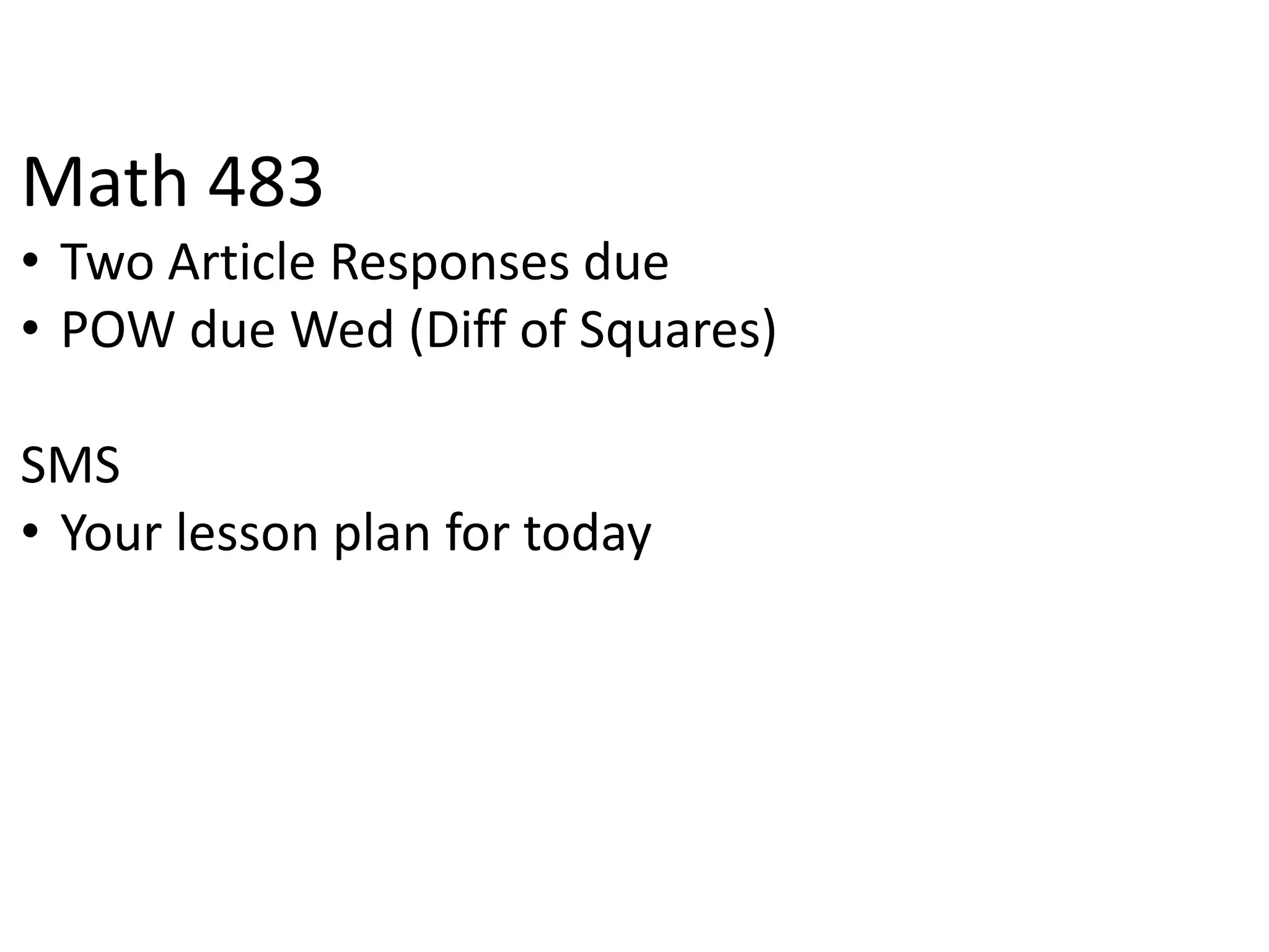 M483 day 10 may 5 | PPT