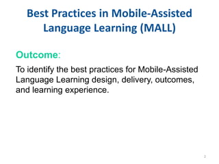 M4D m-Learning MOOC video6: Mobile-assisted language Learning (some ...