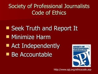 COM355 M4_doing ethics journalism | PPT