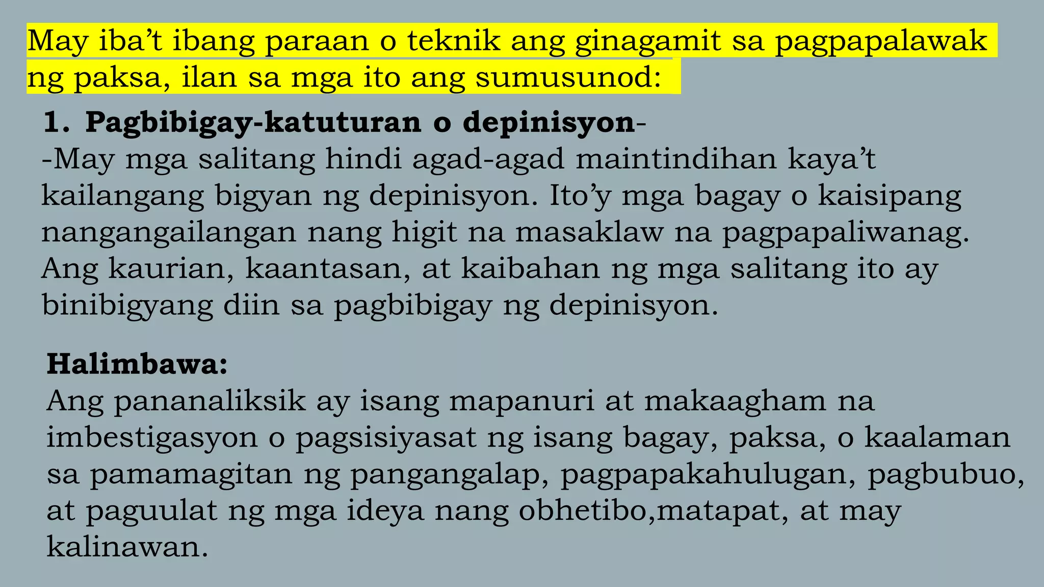 M4 Ibat-ibang teknik sa Pagpapalawak ng Paksa.pptx
