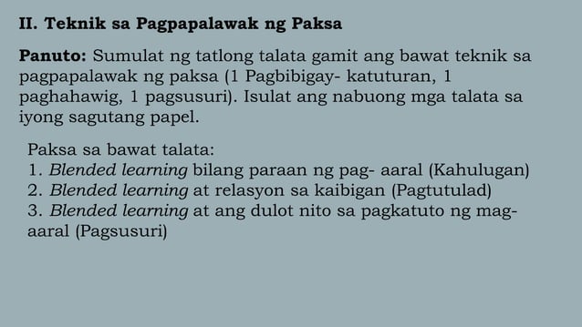 M4 Ibat-ibang teknik sa Pagpapalawak ng Paksa.pptx