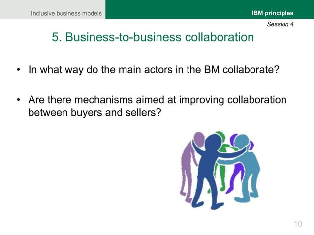 Inclusive business model principles - Session 4 | PPTX