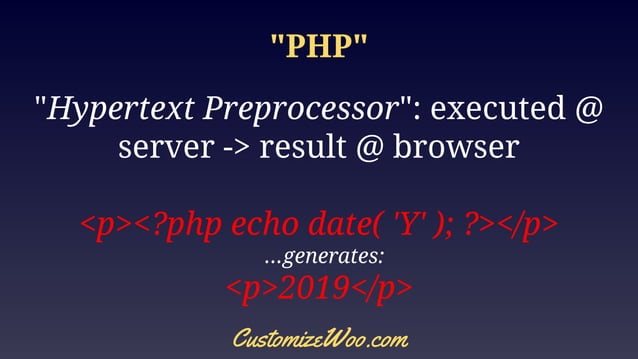 WooCommerce: Intro to PHP | PDF