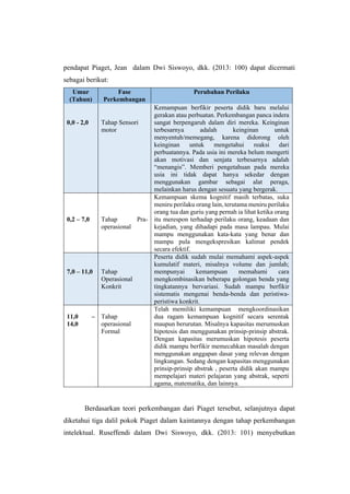 Karakteristik Umum Peserta Didik | PDF