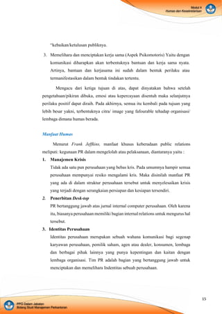 M4 kb1 komunikasi humas dan keprotokolan | PDF
