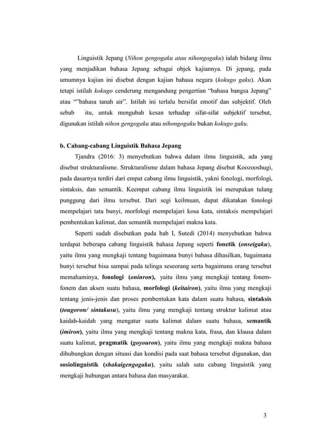 Materi M4KB2 - Linguistik Bahasa Jepang dan Cabang-Cabangnya | PDF