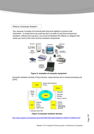 Farmer's Agribusiness Training Course: Module 4 - ICT in Support of ...