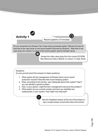 Farmer's Agribusiness Training Course: Module 4 - ICT in Support of ...