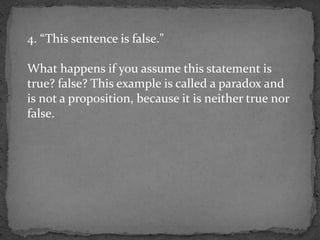 Propositions | PPTX | Programming Languages | Computing