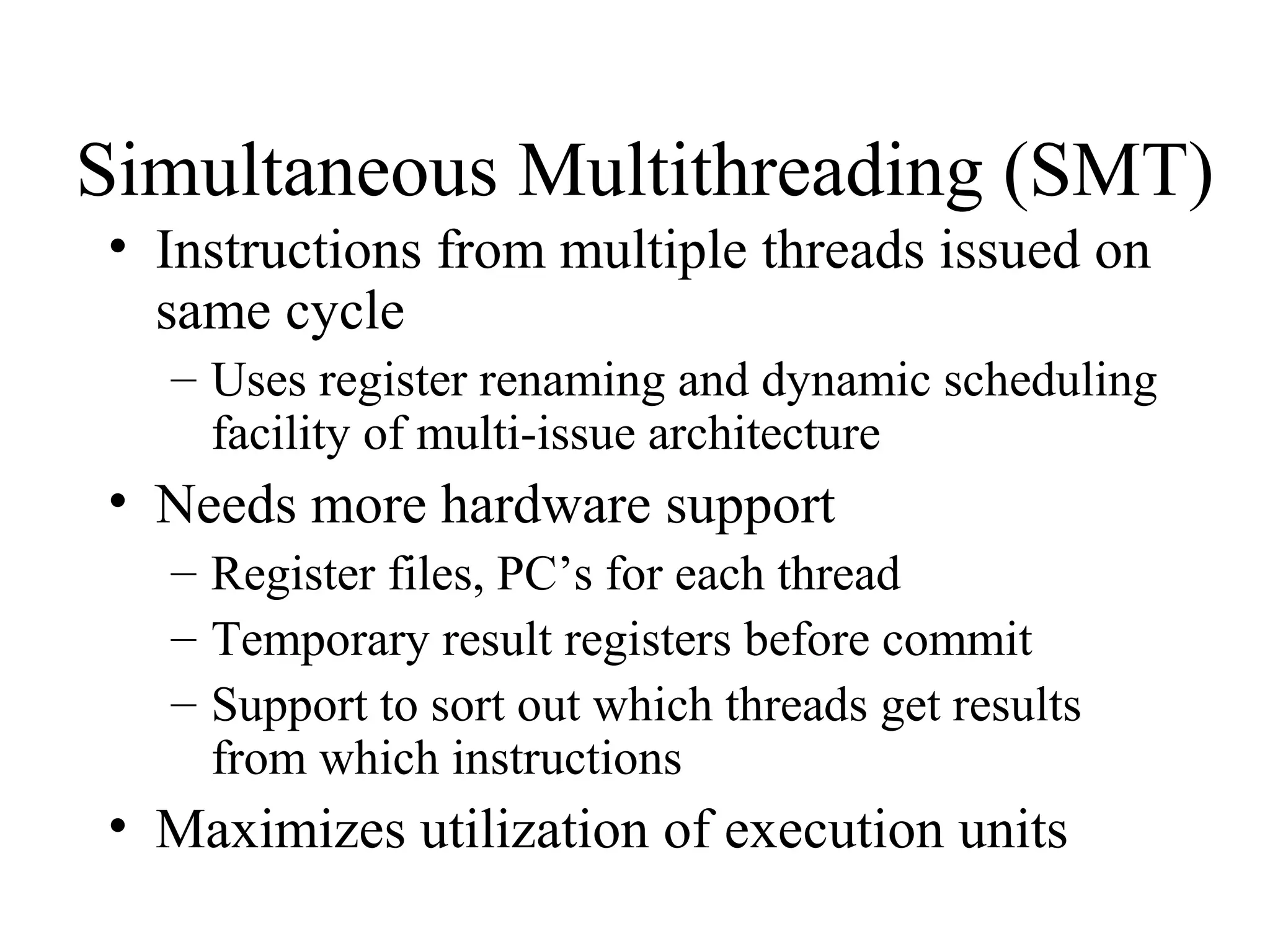 Hardware multithreading | PPT | Computing | Technology & Computing