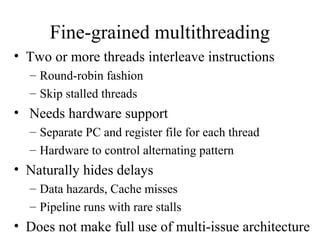 Hardware multithreading | PPT