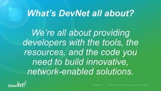 DEVNET-1151 DevNet Sandbox 101 | PDF | Information and Network Security ...