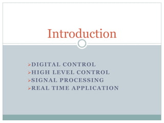 Introduction to Real Time System | PPTX