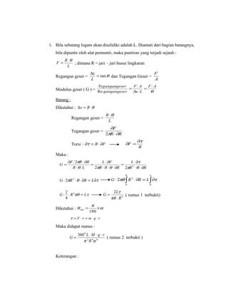 Laporan Modulus Puntir (M4) | DOC