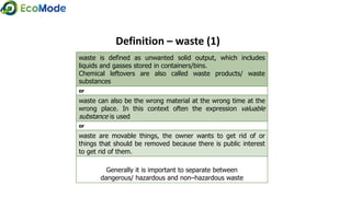 M 5.2.3 waste management | PPT