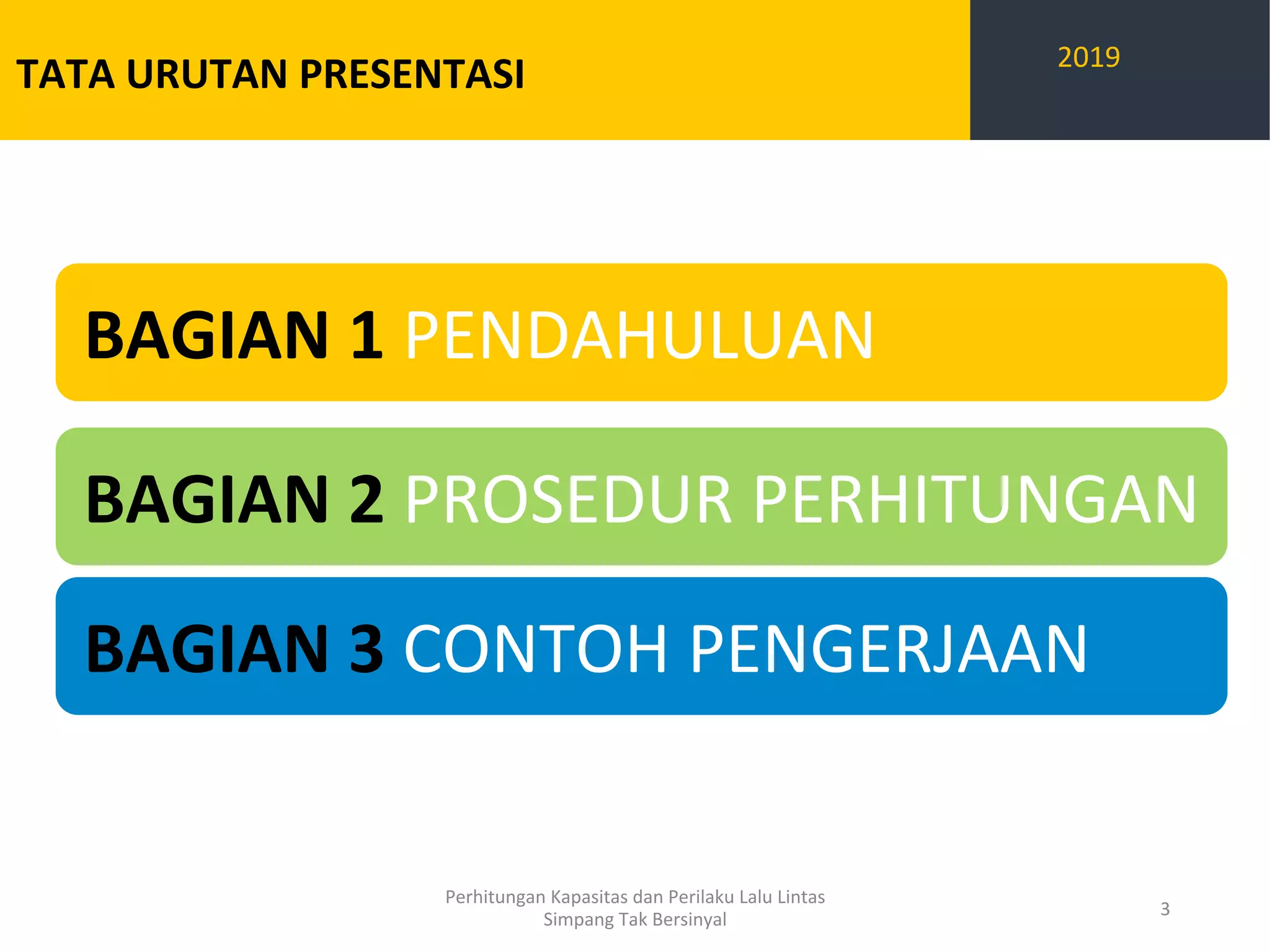 Modul bahan presentasi simpang tak bersinyal perkotaan | PDF