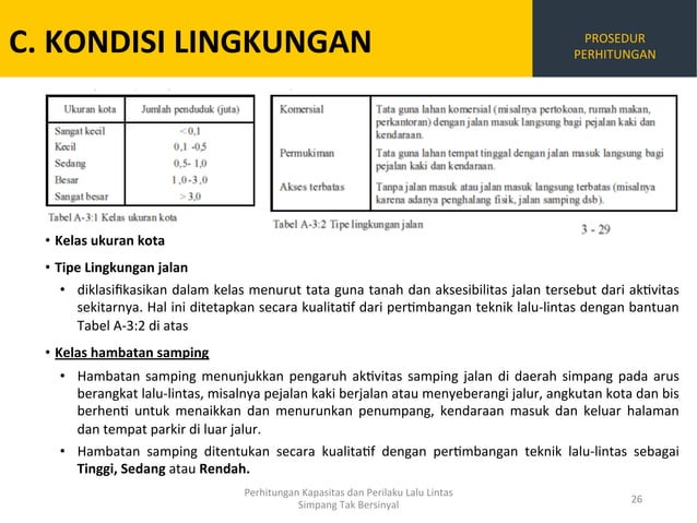 Modul bahan presentasi simpang tak bersinyal perkotaan | PDF