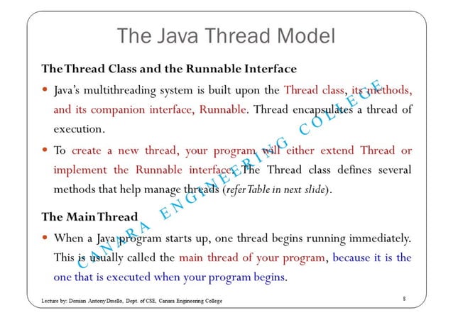 Multithreaded Programming In Java Ppt