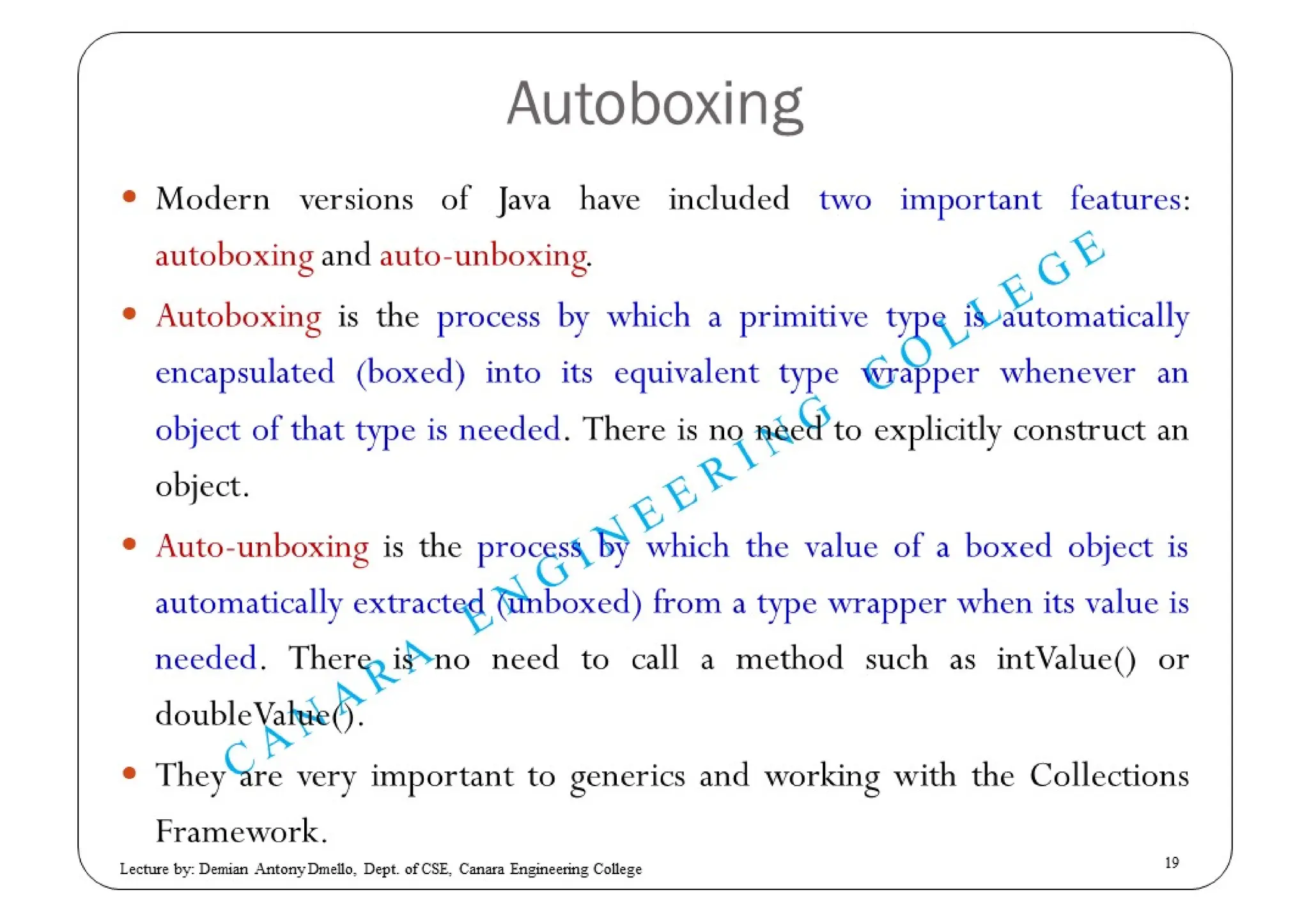 Enumerations Type Wrappers And Autoboxing Ppt