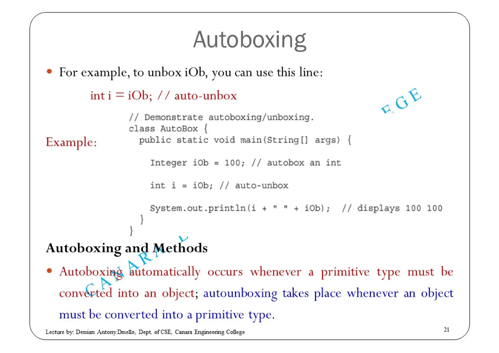 Enumerations, Type Wrappers and Autoboxing | PDF | Programming Languages | Computing