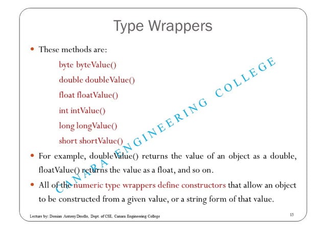Enumerations, Type Wrappers and Autoboxing | PDF Enumerations, Type Wrappers and Autoboxing | PDF