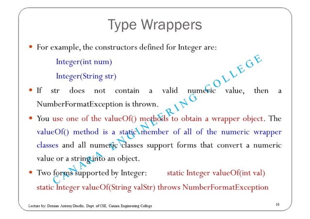 Enumerations, Type Wrappers and Autoboxing | PDF | Programming Languages | Computing