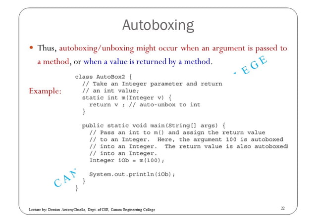 Enumerations, Type Wrappers and Autoboxing | PDF | Programming Languages | Computing