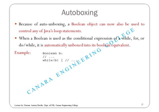 Enumerations, Type Wrappers and Autoboxing | PDF